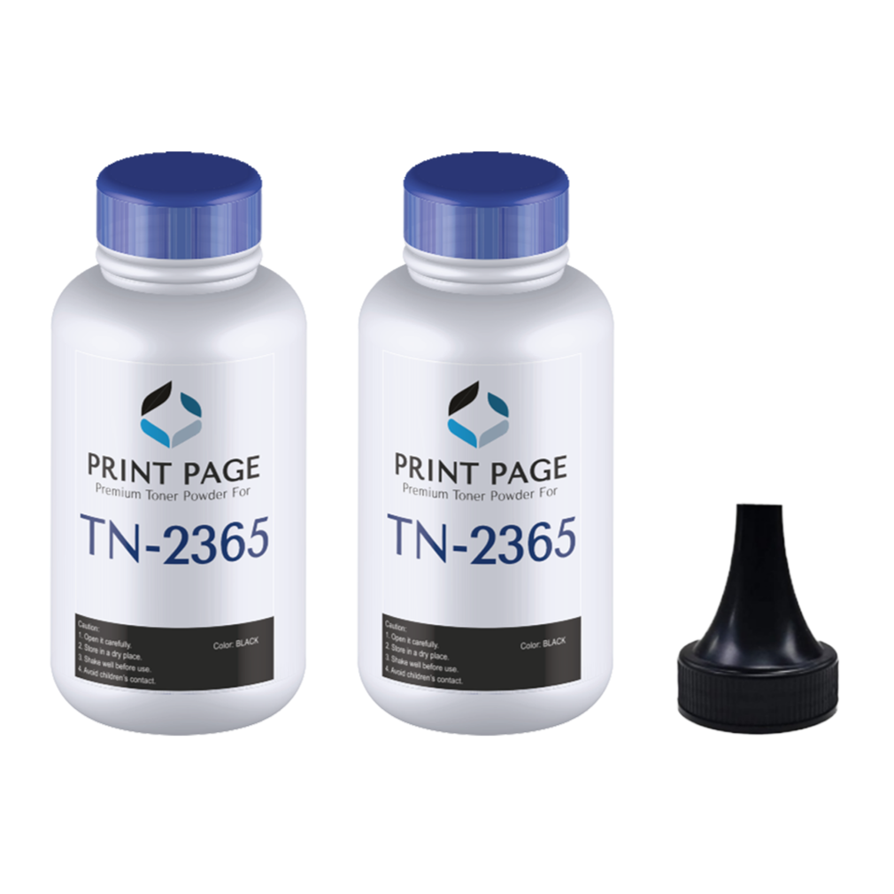 Print Page TN-2365 Toner Powder Bottle (80gm) (Pack of 2 Bottles)